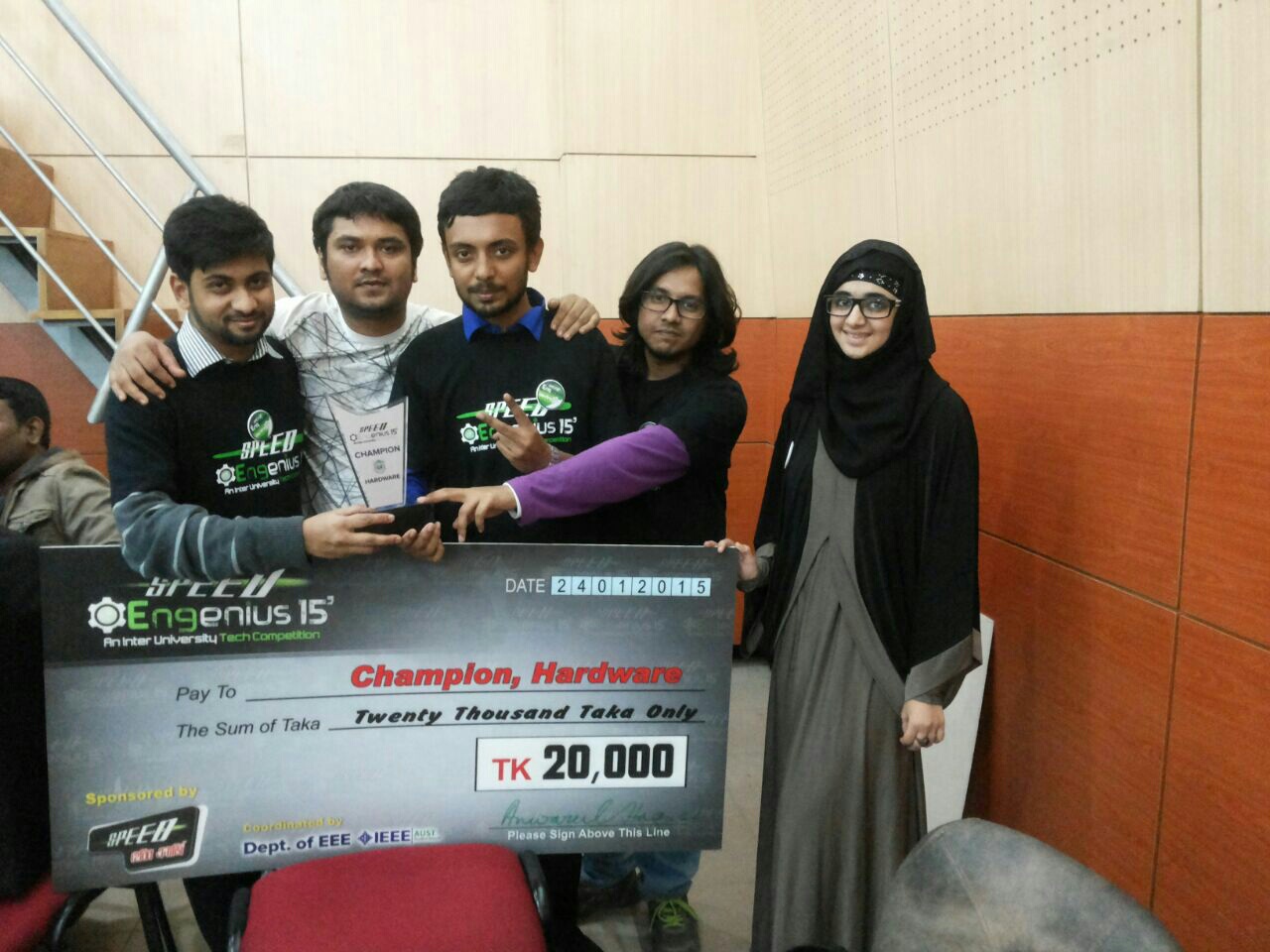 NSU Team wins Hardware competition - Department of Electrical and ...